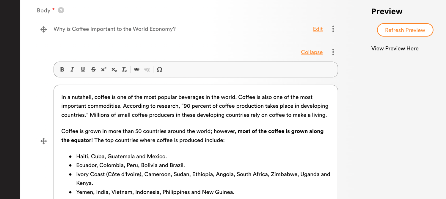 Create a New Article