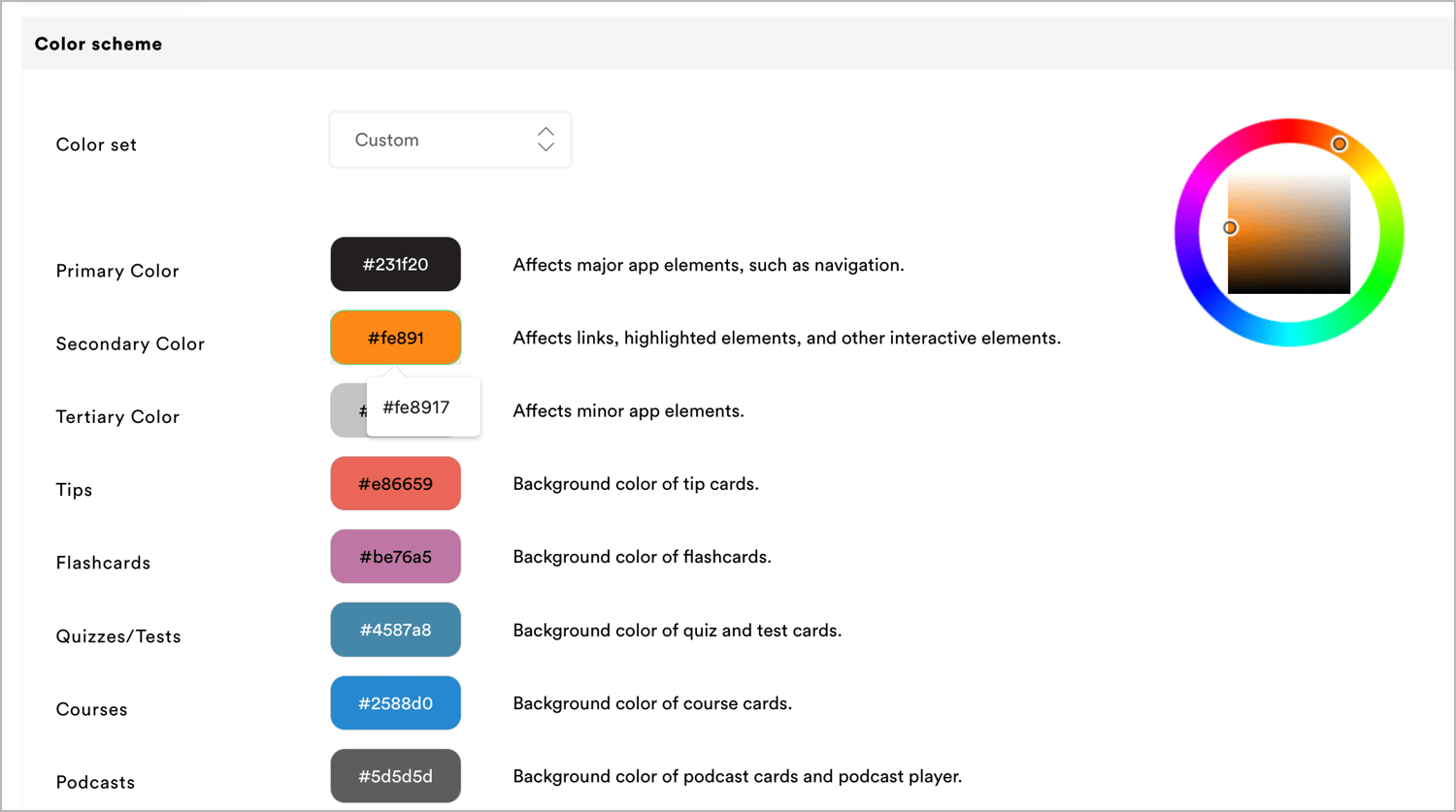 Customize Theming