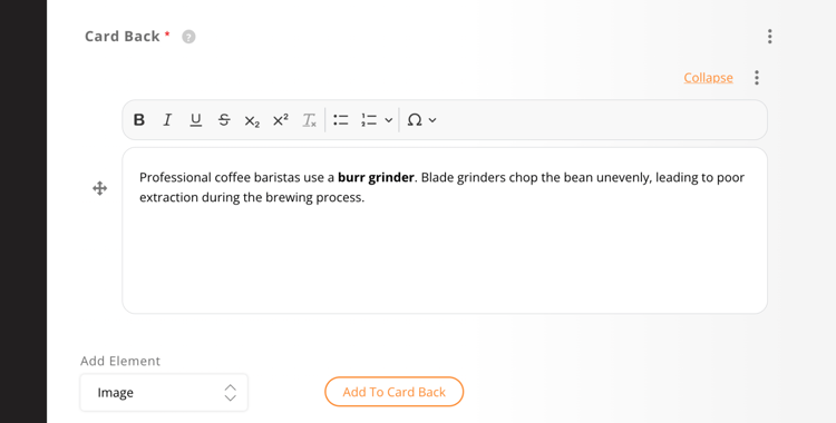 Create a New Flashcard