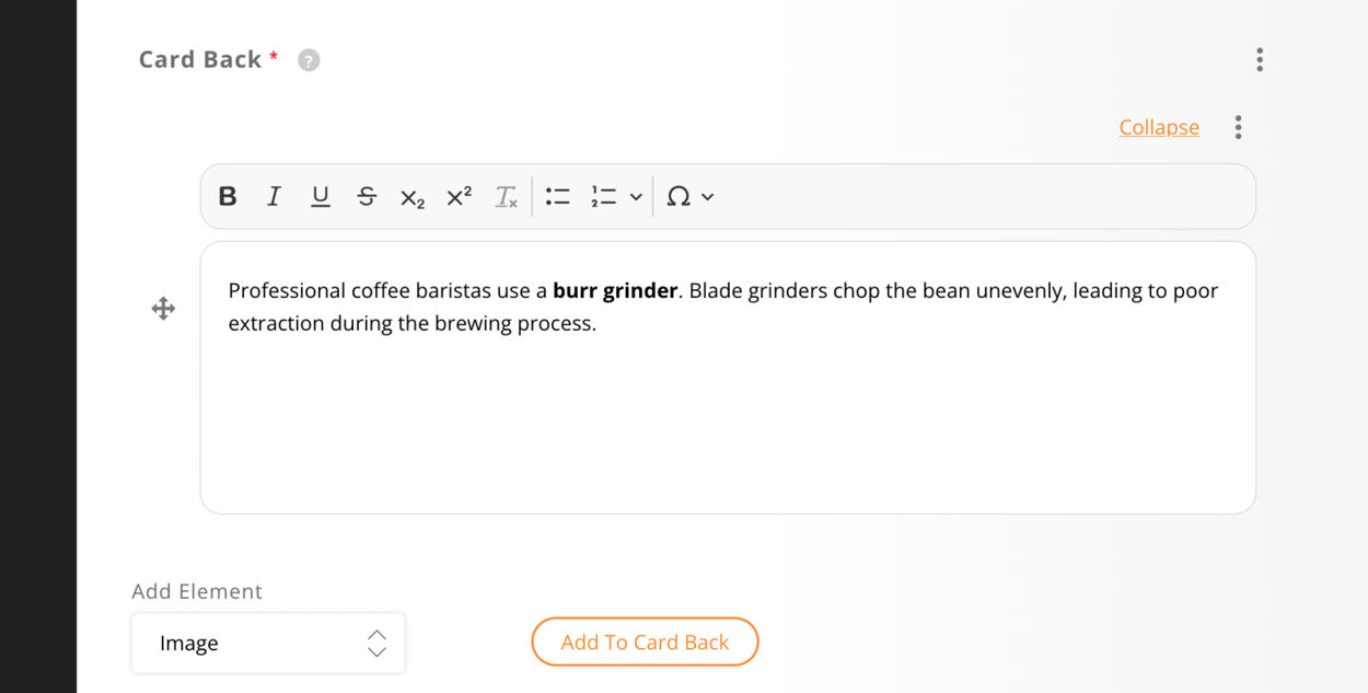 Create a New Flashcard