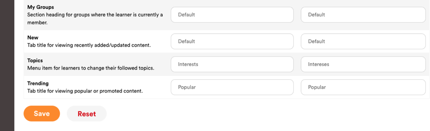 Add Custom Labels in SparkLearn
