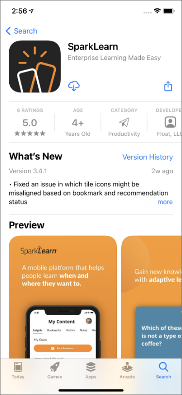 Download and Sign In to the SparkLearn App
