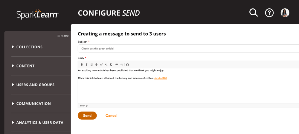Send Email Notifications