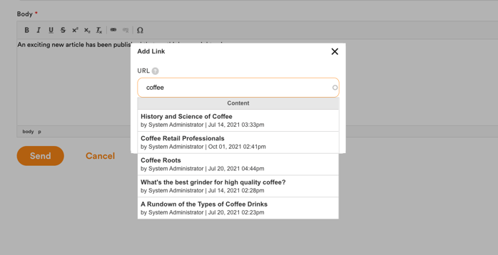 Send Email Notifications