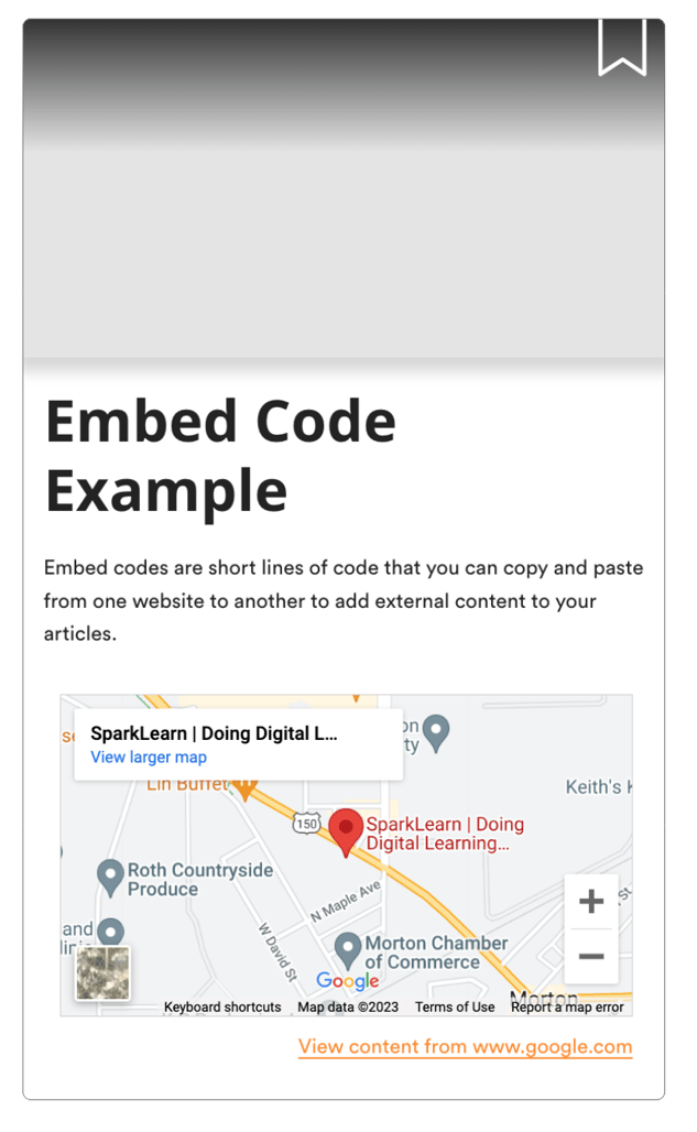 Use Embed Codes to Add External Content to Articles
