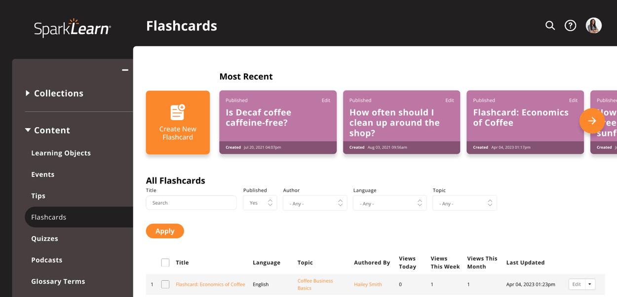 Create a New Flashcard