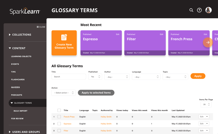 Create a Glossary Term