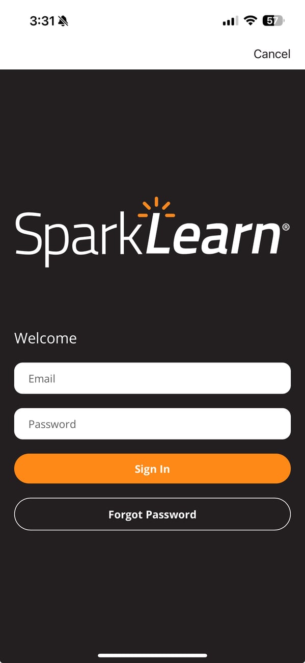Download and Sign In to the SparkLearn App