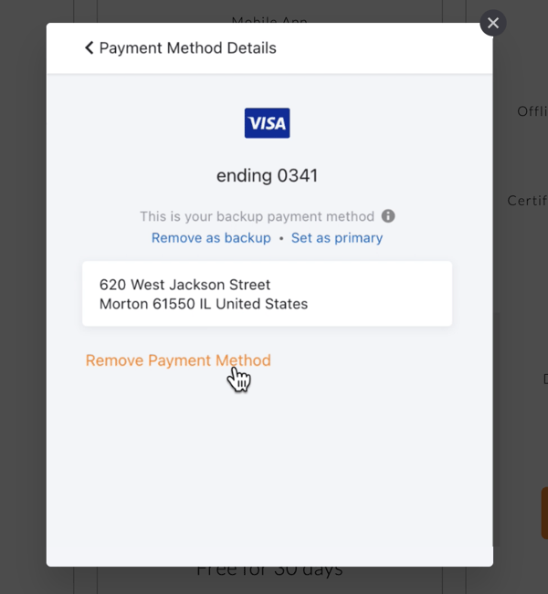 Manage Your Payment Methods