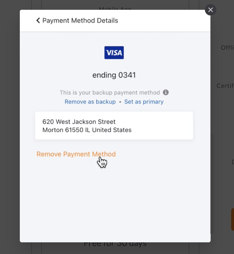 Manage Your Payment Methods